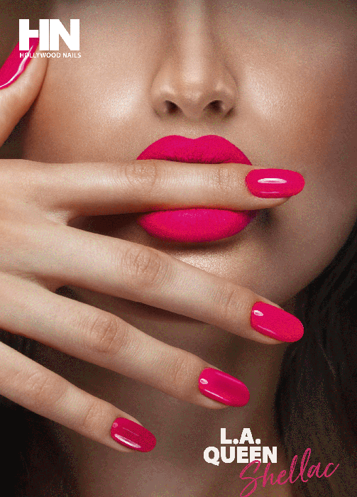 Poster L.A Queen Shellac Pink | Hollywood Nails